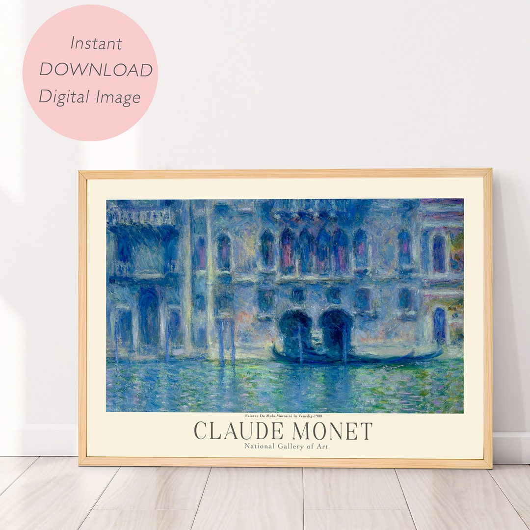 Digital Print, Claude Monet Art, Printable Wall Art, Claude Monet ...