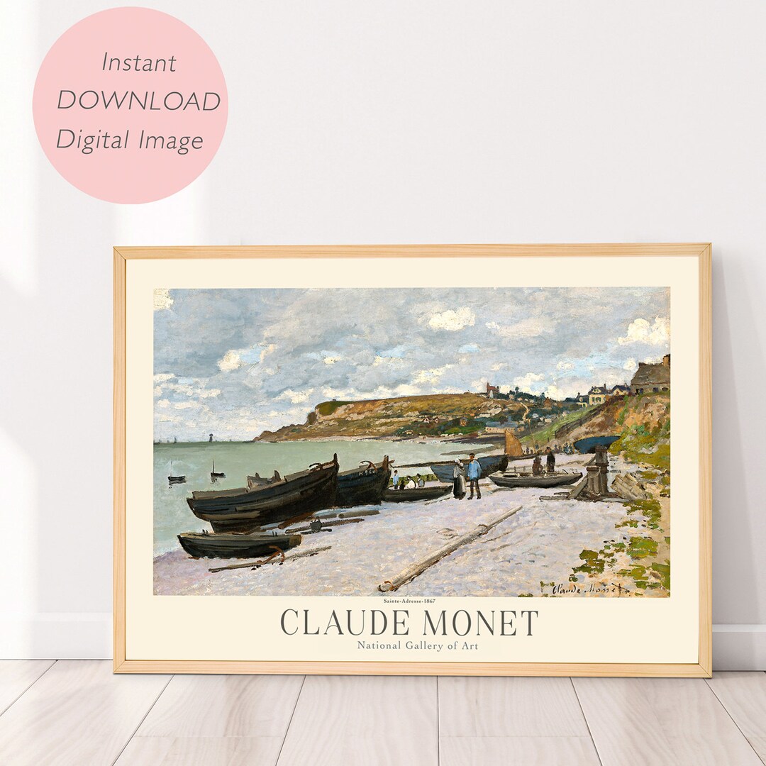 Digital Print, Claude Monet Art, Printable Wall Art, Claude Monet ...