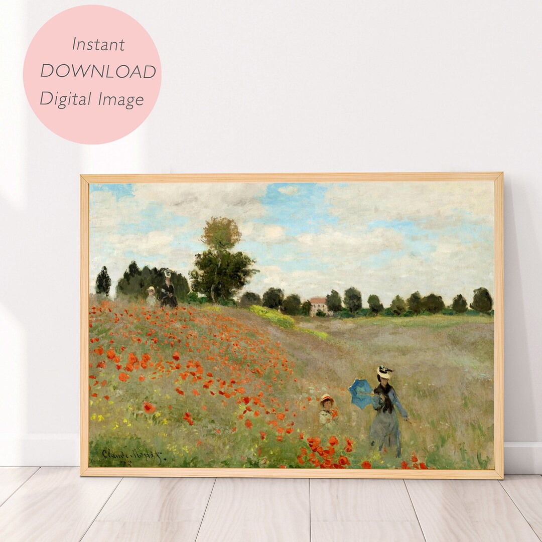 Digital Print, Claude Monet Art, Printable Wall Art, Claude Monet ...