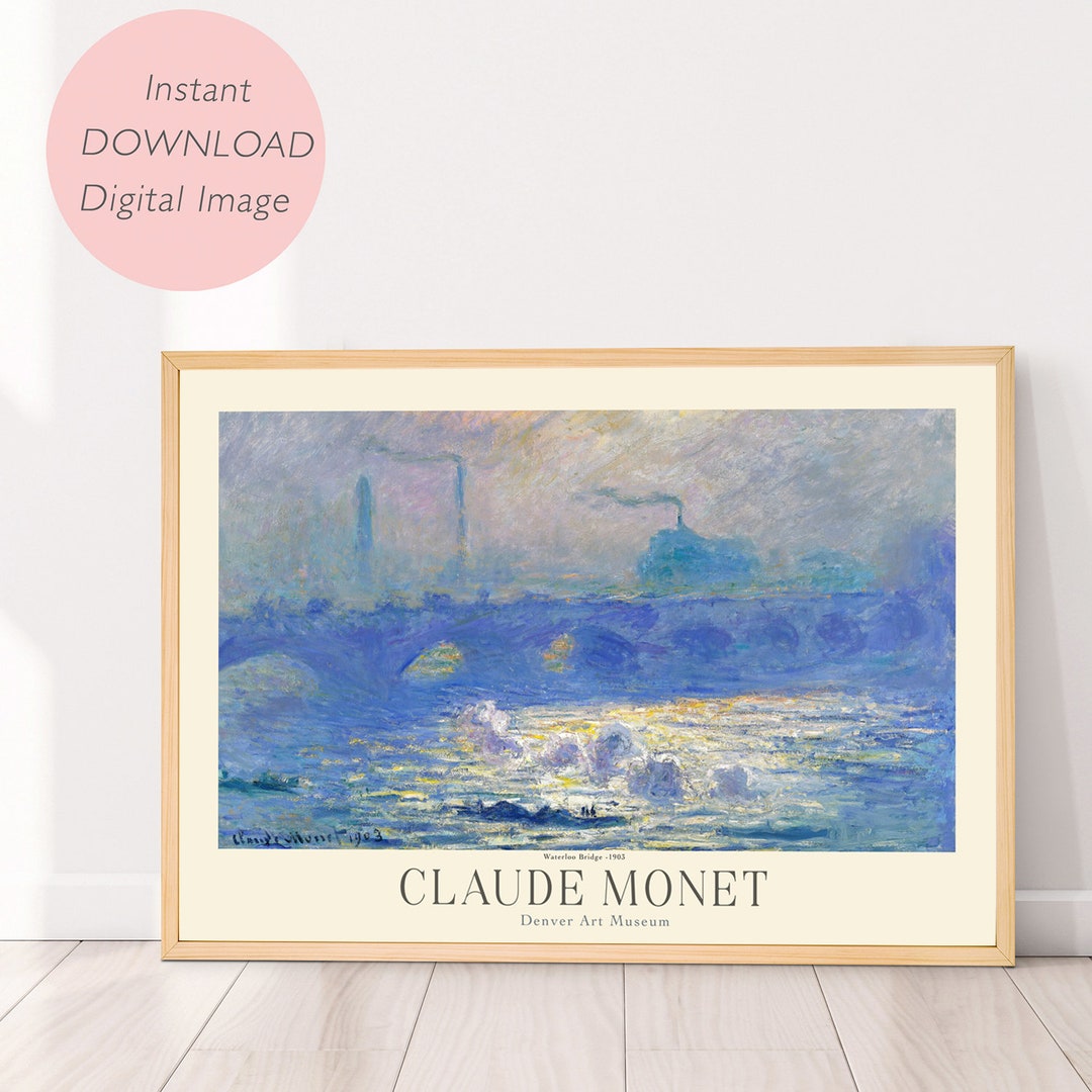 Digital Print, Claude Monet Art, Printable Wall Art for Mom, Claude ...