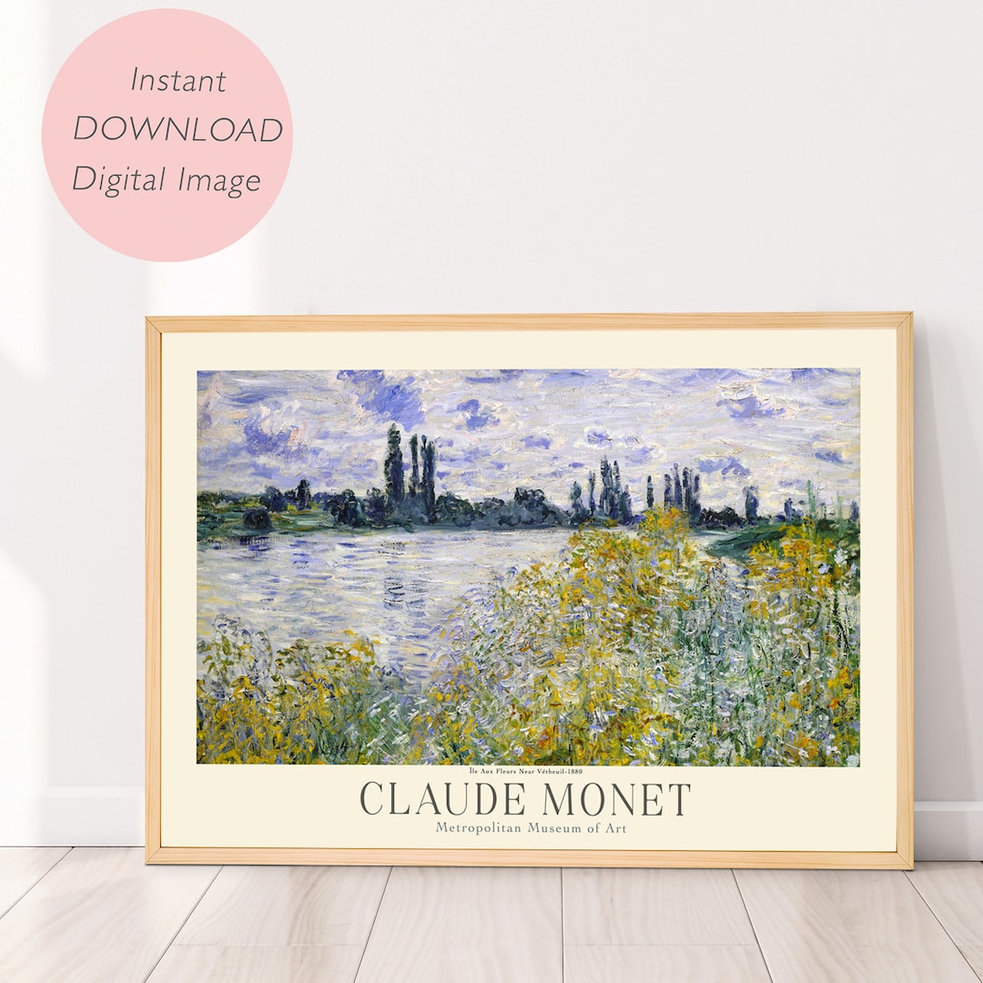 Digital Print, Claude Monet Art, Printable Wall Art, Claude Monet ...