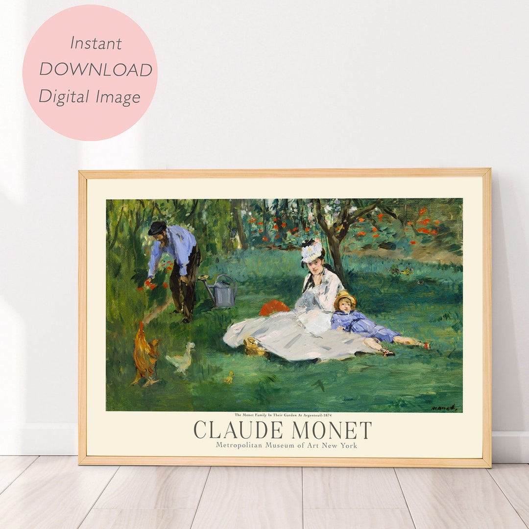 Digital Print, Claude Monet Art, Printable Wall Art, Claude Monet ...