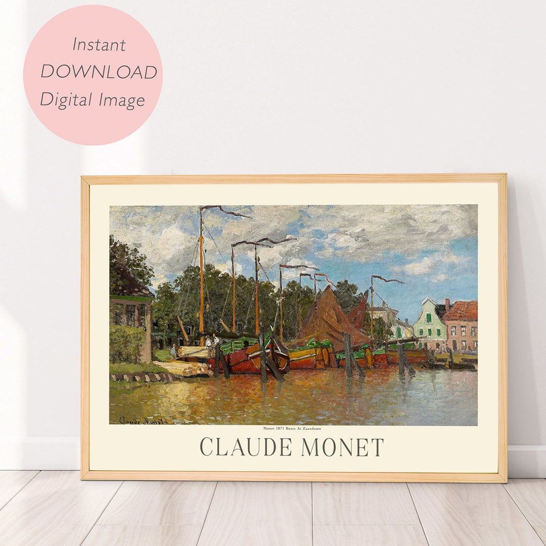 Digital Print, Claude Monet Art, Printable Wall Art, Claude Monet ...