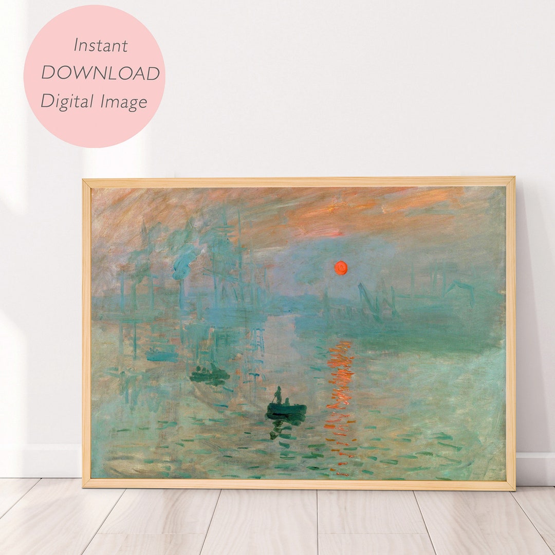 Digital Print, Claude Monet Art, Printable Wall Art, Claude Monet ...