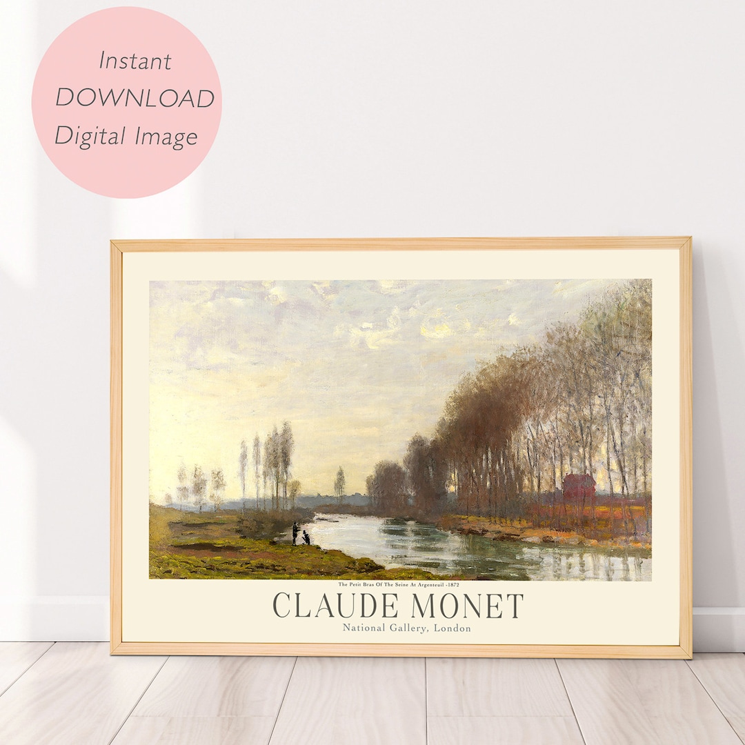 Digital Print, Claude Monet Art, Printable Wall Art, Claude Monet ...