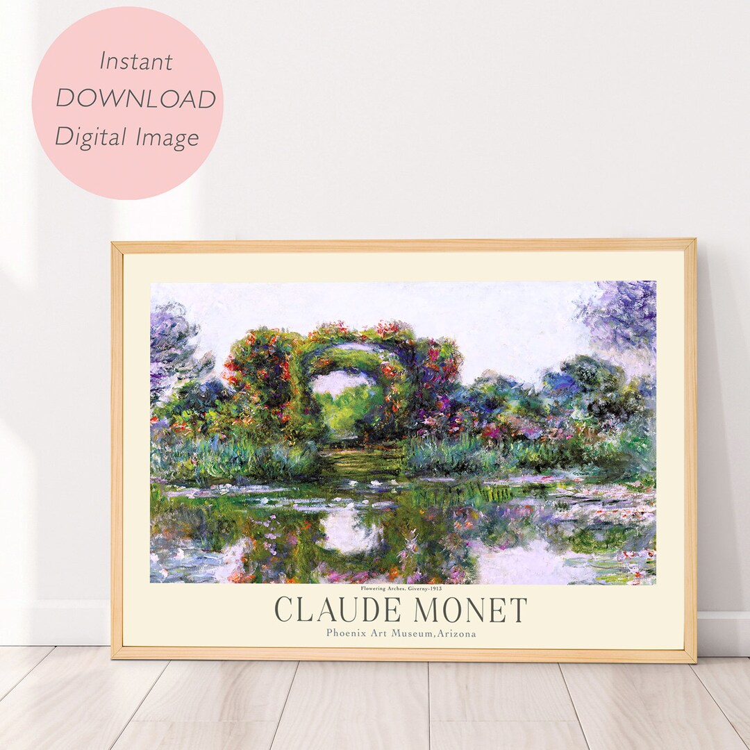 Digital Print, Claude Monet Art, Printable Wall Art, Claude Monet ...