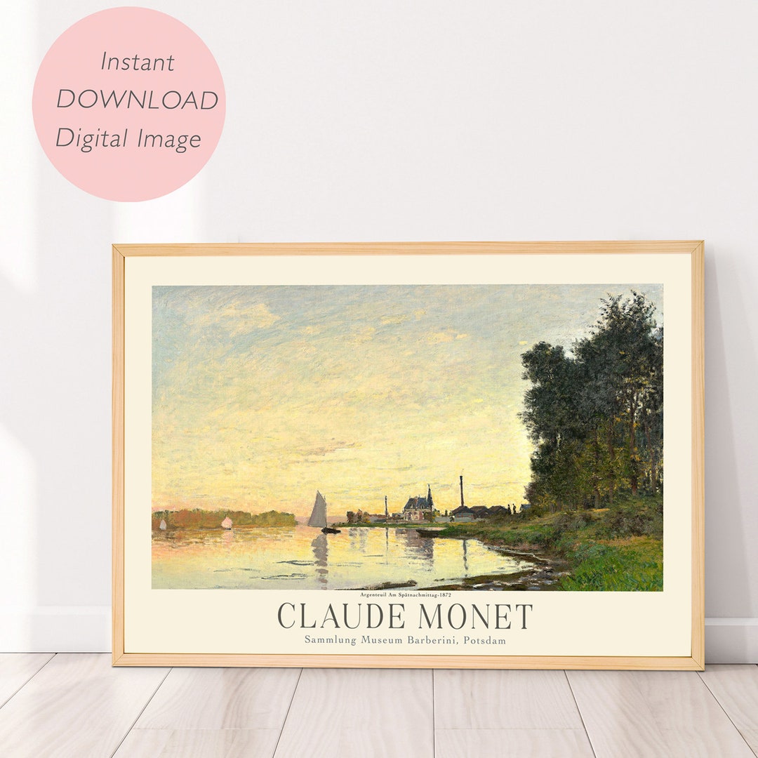 Digital Print, Claude Monet Art, Printable Wall Art, Claude Monet ...