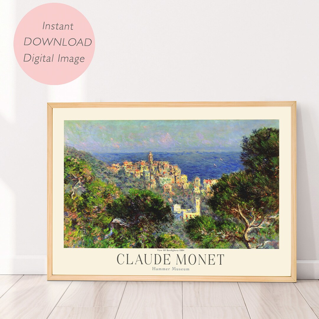 Digital Print, Claude Monet Art, Printable Wall Art, Claude Monet ...