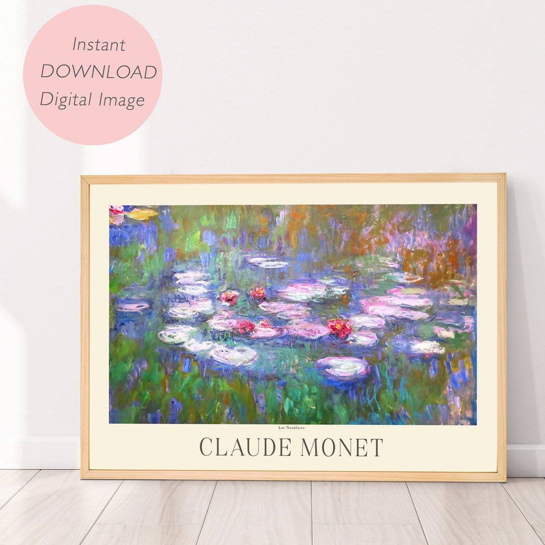 Digital Print, Claude Monet Art, Printable Wall Art, Claude Monet ...