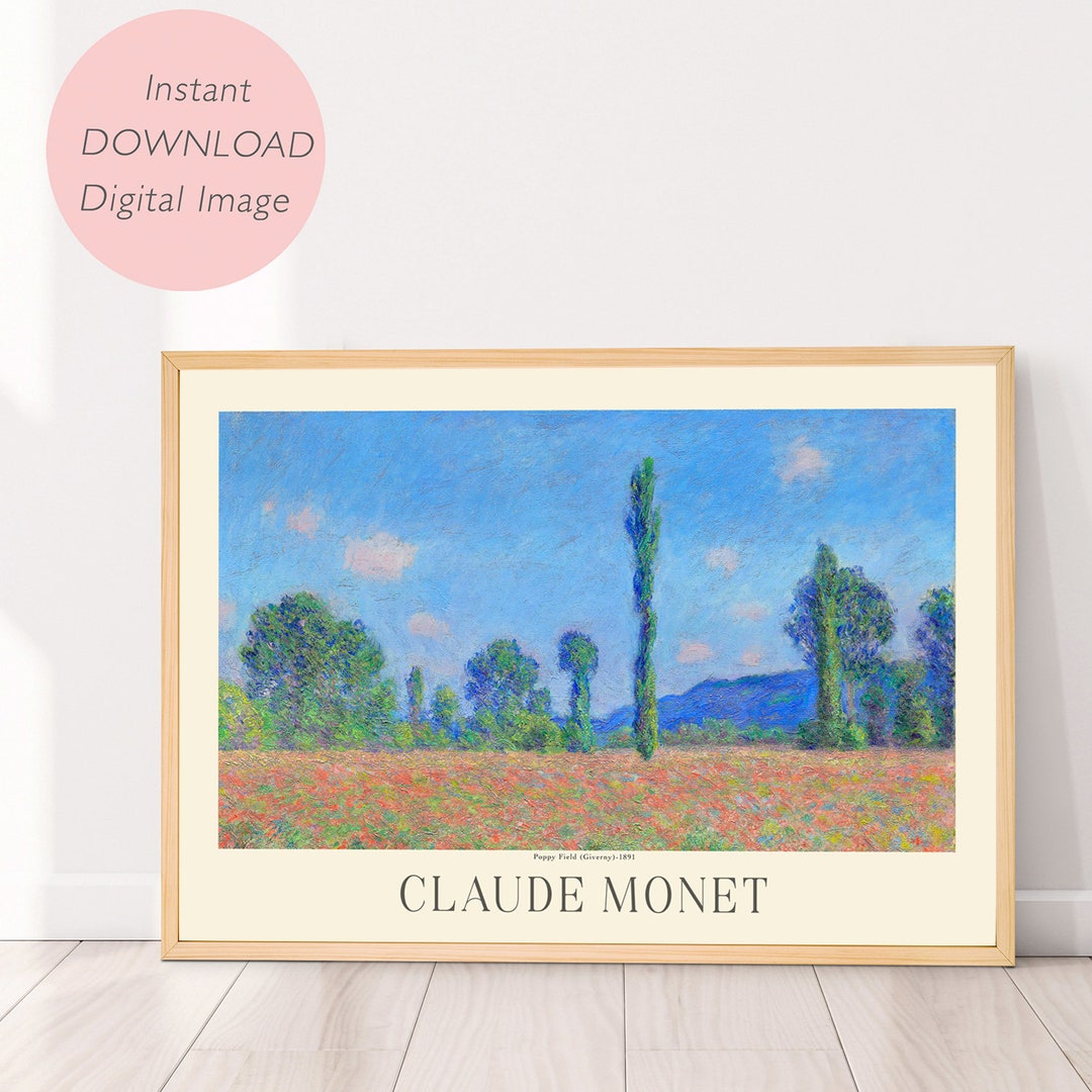 Digital Print, Claude Monet Art, Printable Wall Art, Claude Monet ...