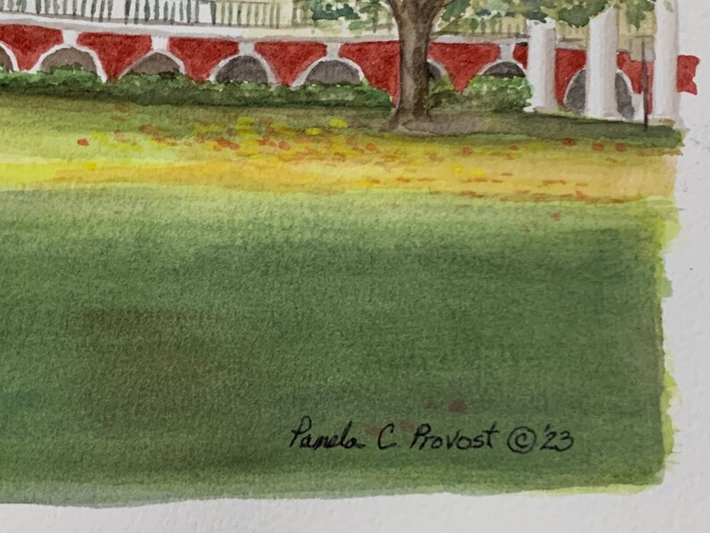 UVA Rotunda Watercolor, Limited Edition Print, Art, Painting, Archival ...