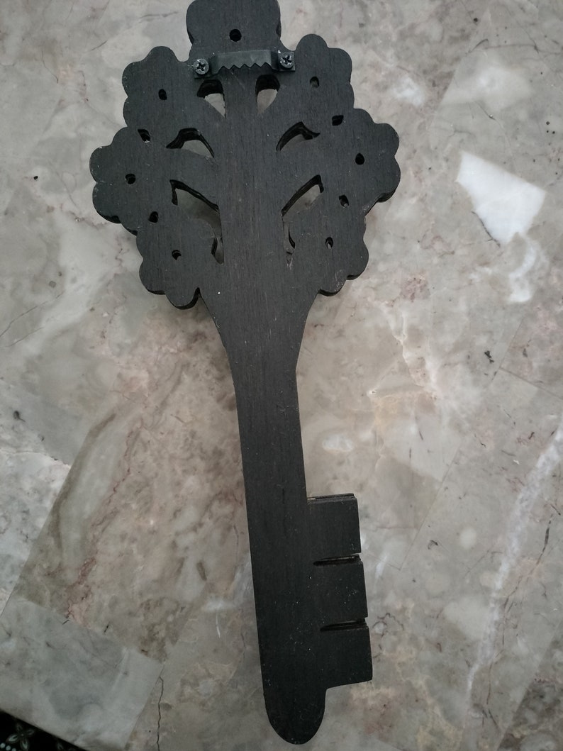 Key Shape Wooden Key Holder - Etsy