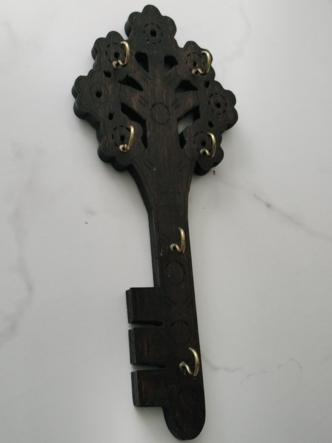 Key Shape Wooden Key Holder - Etsy