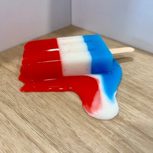 Melted Popsicle Spill (red, White & Blue) - Etsy