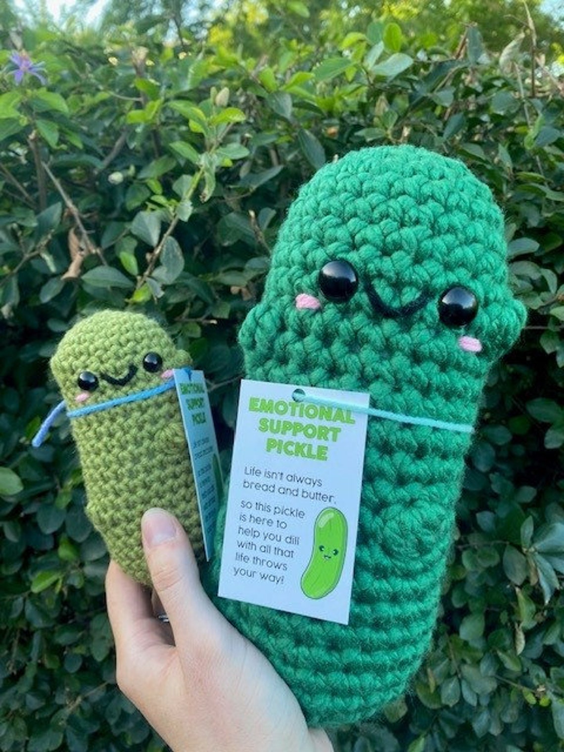 No Sew Crochet Pickle Pattern Bundle – Emotional Support Gift (PDF) - Etsy