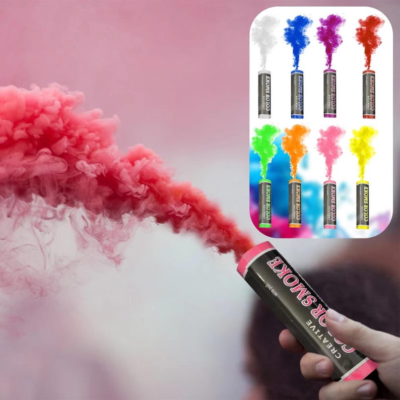 Vibrant Smoke Sticks - Non-toxic Colorful Smoke for Parties, Weddings ...