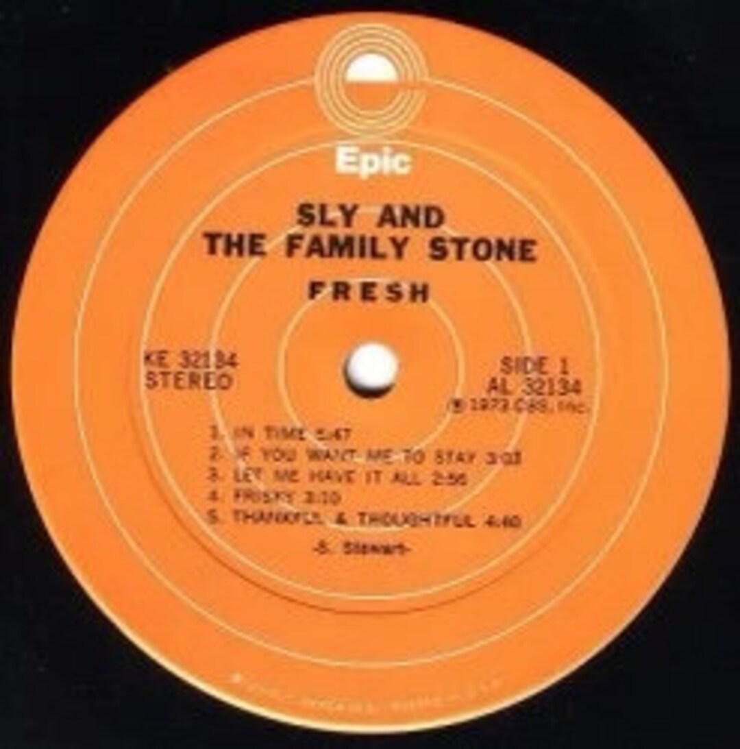 Sly and the Family Stone Fresh First Year Pressing 1973 US Epic KE 32134 Vintage Vinyl Record ...