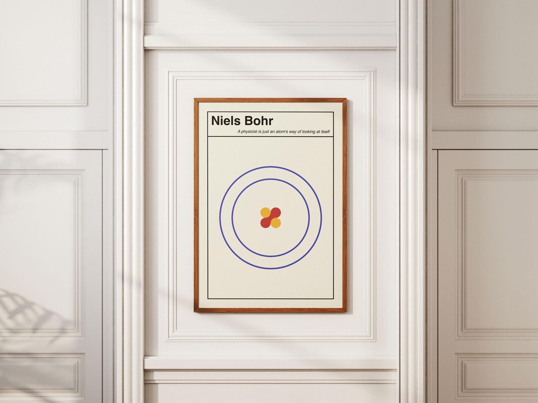 Digital Physics Poster | Niels Bohr | High Quality Vector Files ...