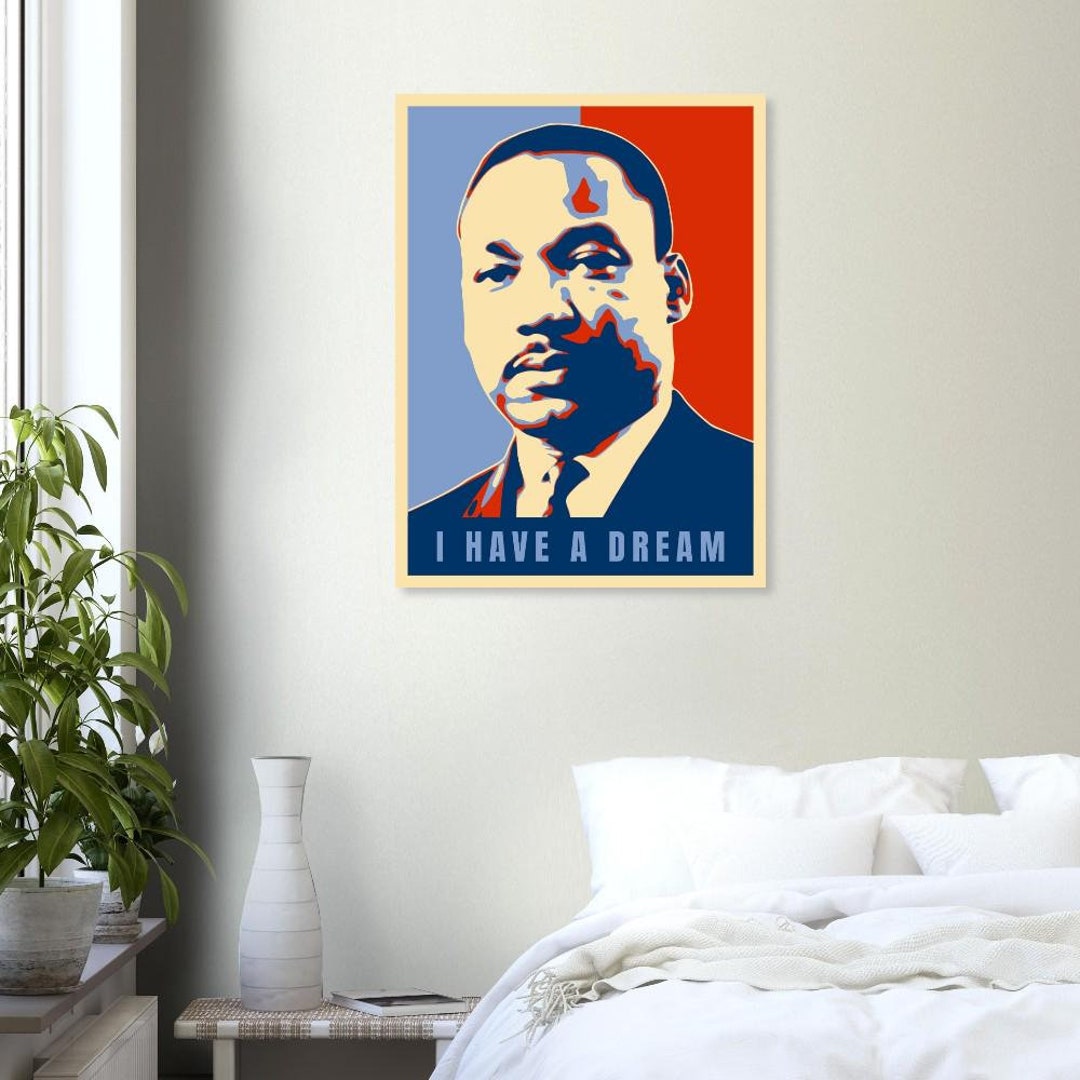 Martin Luther King Poster. MLK Jr Wall Art Print. Hope Style Martin ...