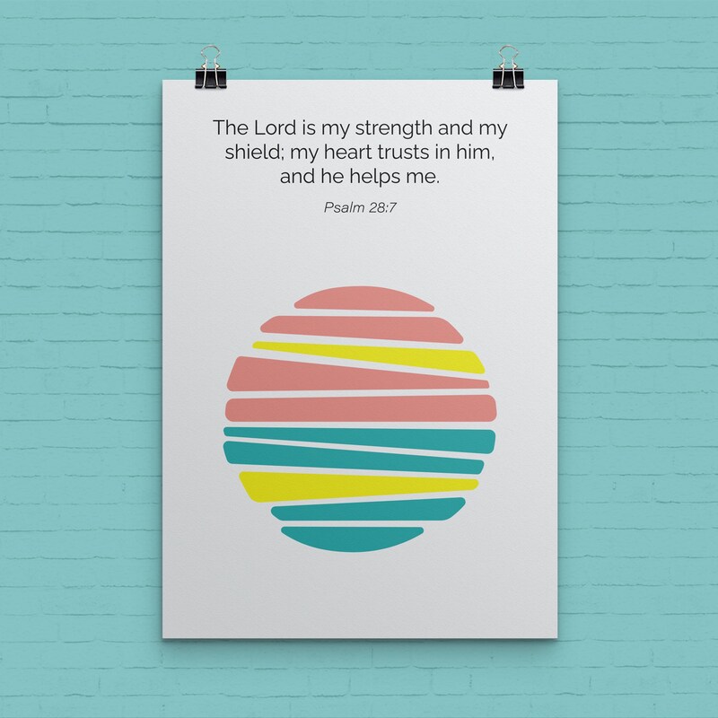 Psalm 28 7 - Etsy