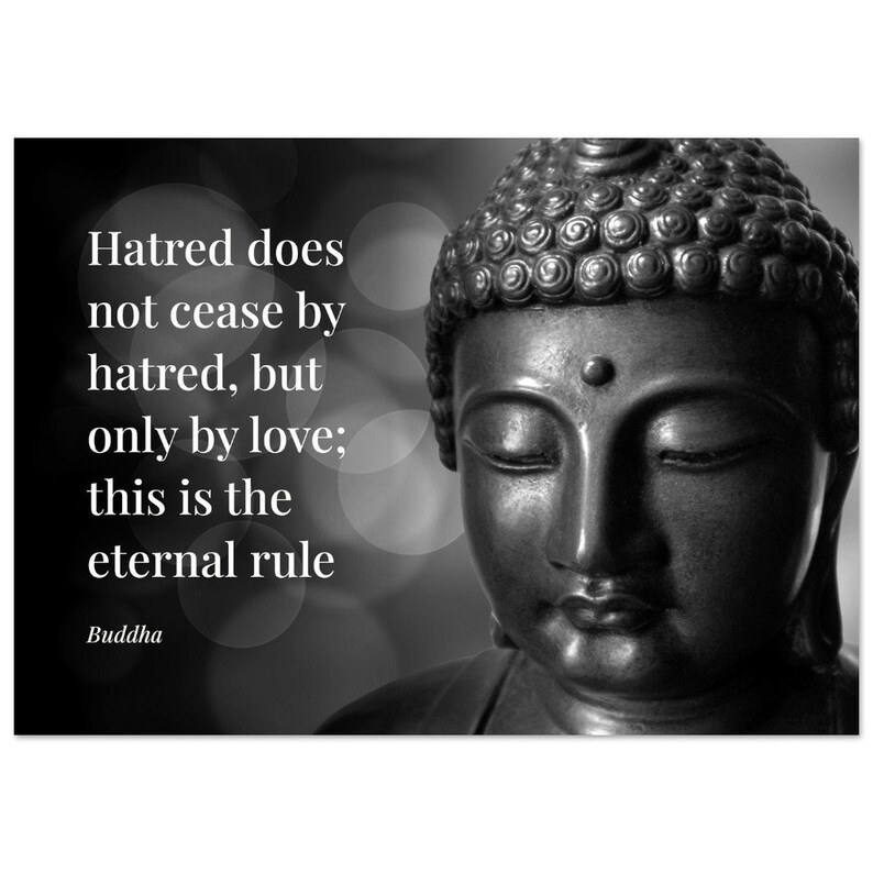 Buddha Quote Poster. Buddhism Artwork Print. Buddhist Quotes About Life ...