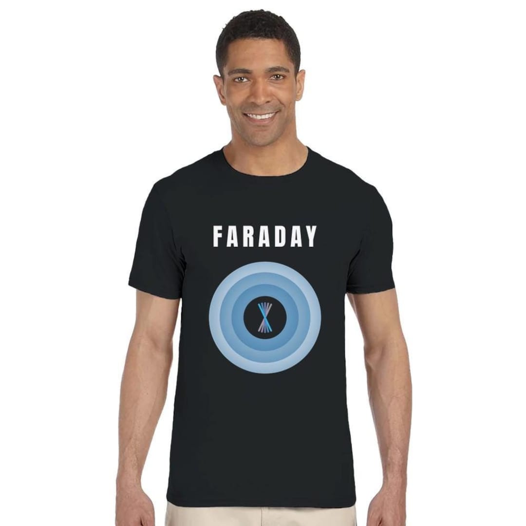 Physics T Shirt Michael Faraday Shirt Abstract Minimalist Design Unisex ...