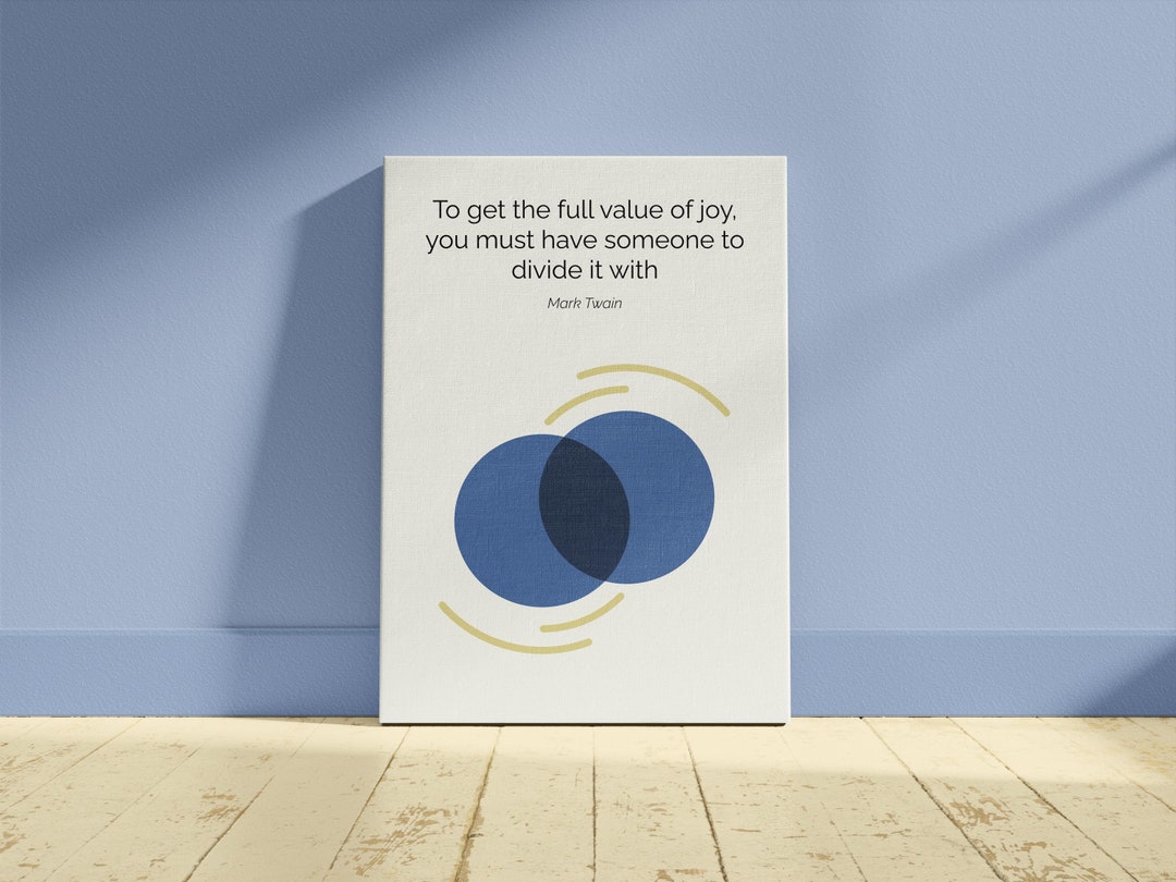 Mark Twain Quote Poster. Premium Quality Geometric Home Library Artwork ...