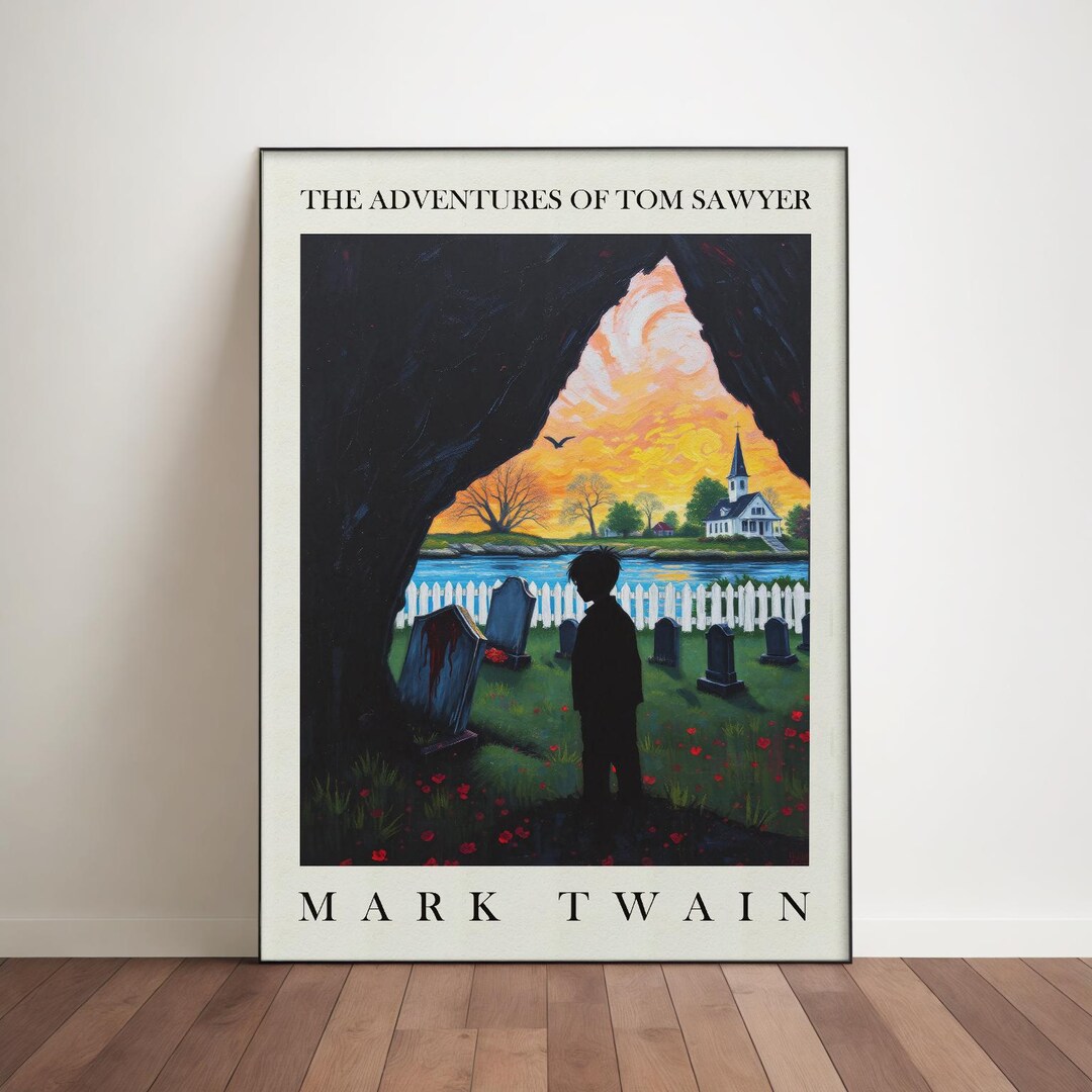 The Adventures of Tom Sawyer: Mark Twain Classic Literature Matte Book ...