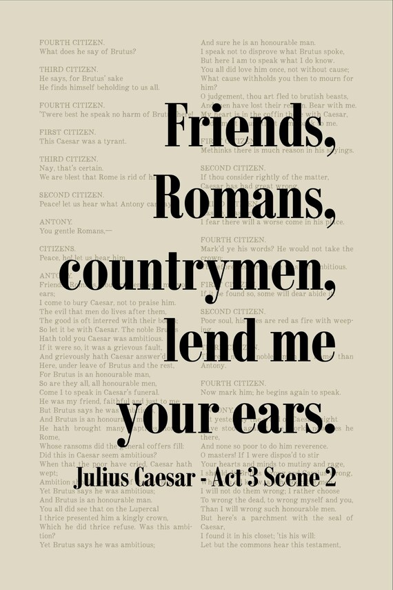 Julius Caesar Friendship Quotes