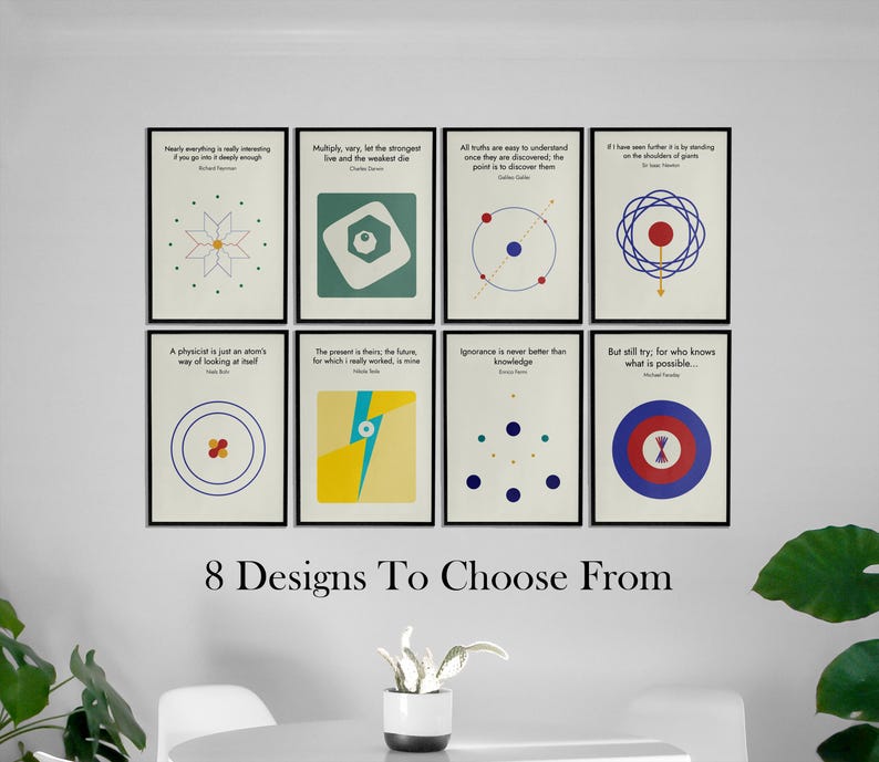 Science Quote Poster: Physics, Math, Scientist Wall Art - Etsy UK