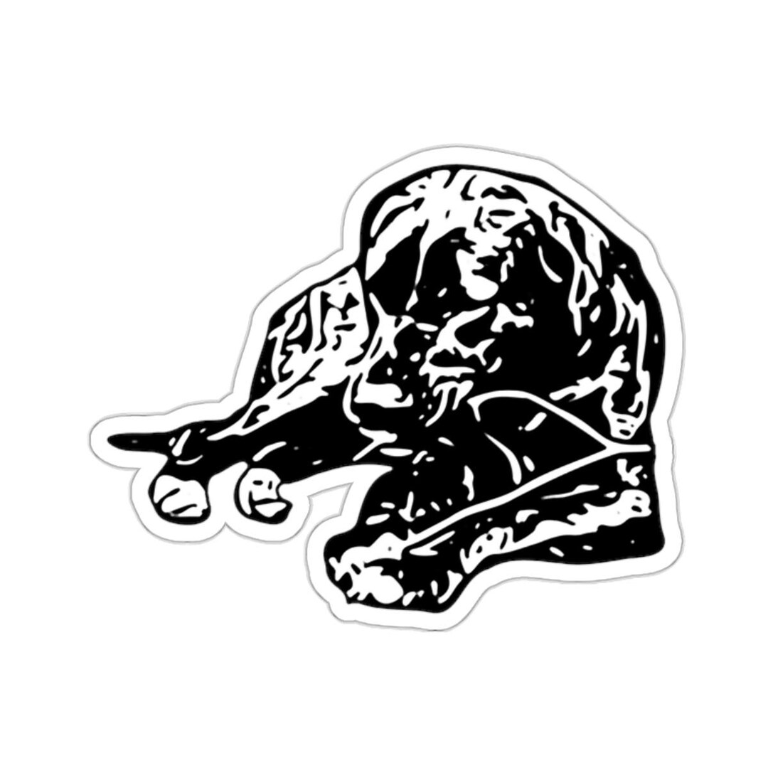 Hound Dog Outline, Kiss-cut Stickers, 2 3 4 6 Inch Sticker, Dog Lover ...
