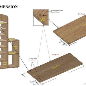 Shoe Rack Build Plan (metric) - Etsy