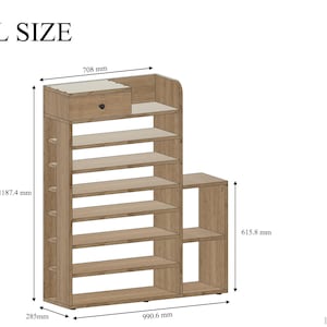 Shoe Rack Build Plan (metric) - Etsy