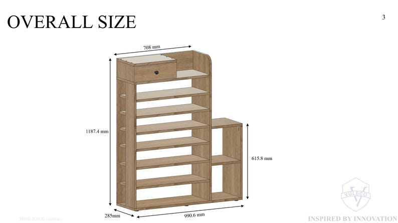 Shoe Rack Build Plan (metric) - Etsy