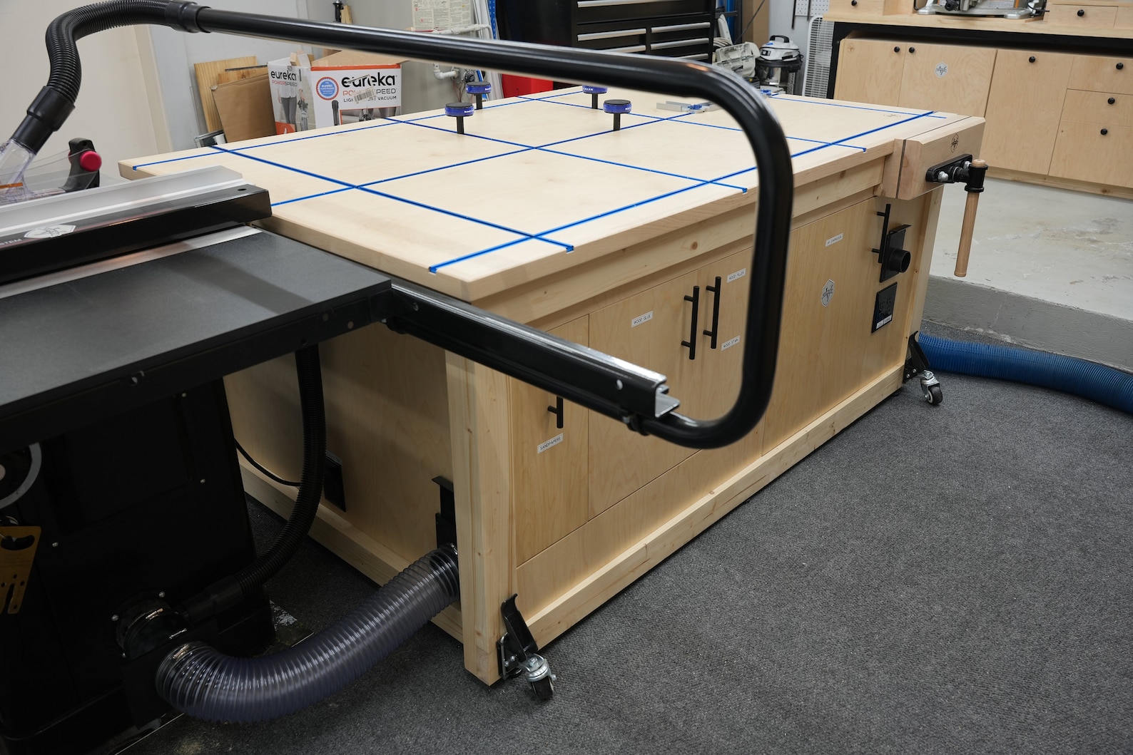 Build Plan for Workbench With Built-in Planer (metric) - Etsy