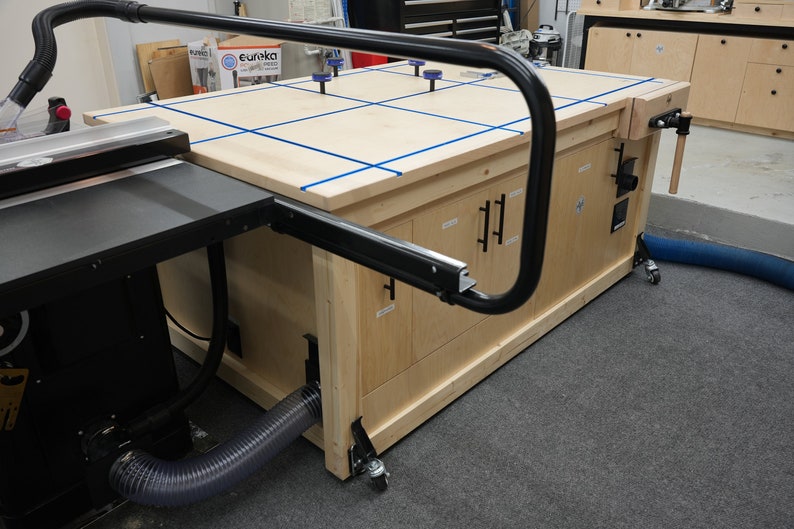 Build Plan for Workbench With Built-in Planer (metric) - Etsy