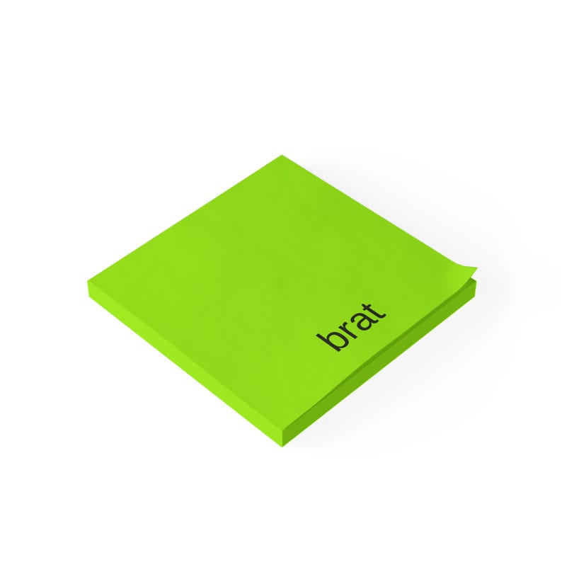 BRAT Post-it® Note Pads Brat Summer Gift Idea Charli XCX Inspired Gifts ...