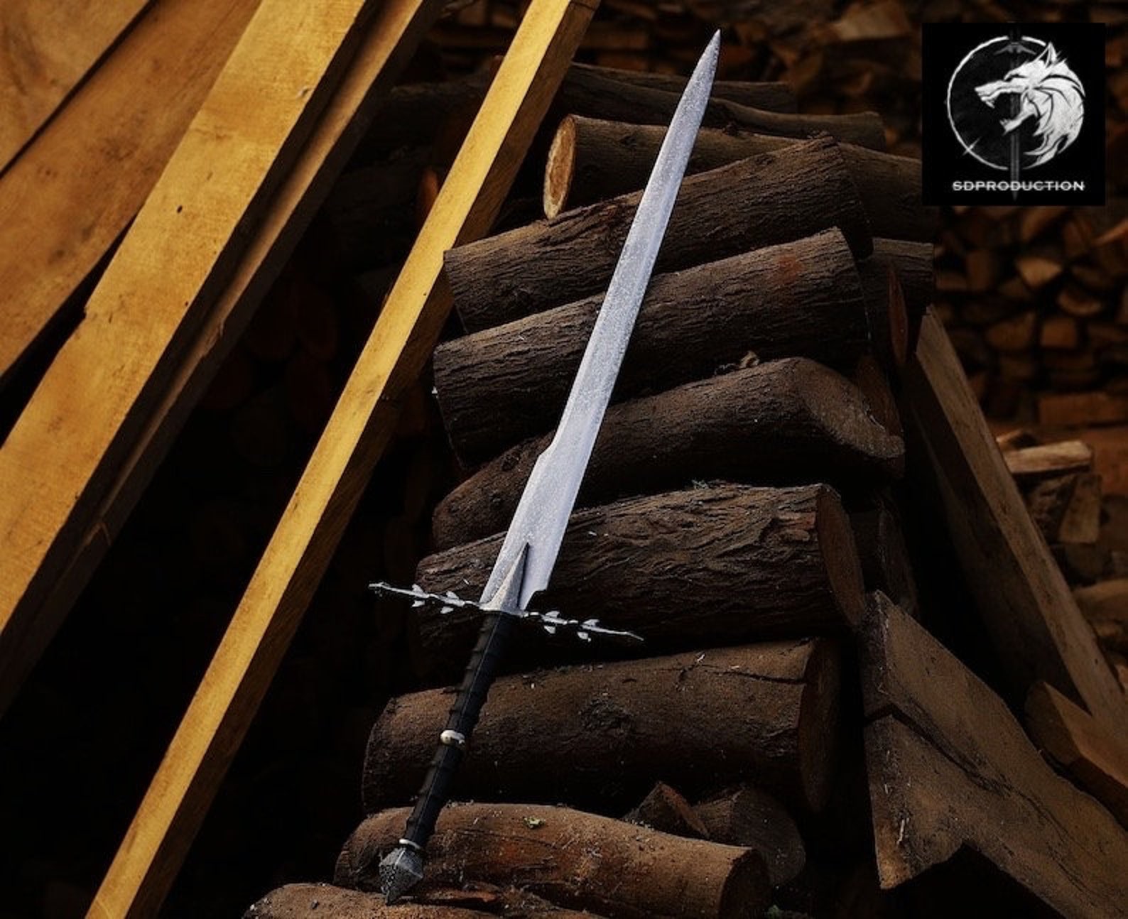 Handmade Scottish Claymore Sword J2 Steel Highland Claymore Black ...