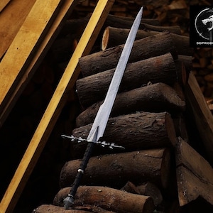 Handmade Scottish Claymore Sword J2 Steel Highland Claymore Black ...