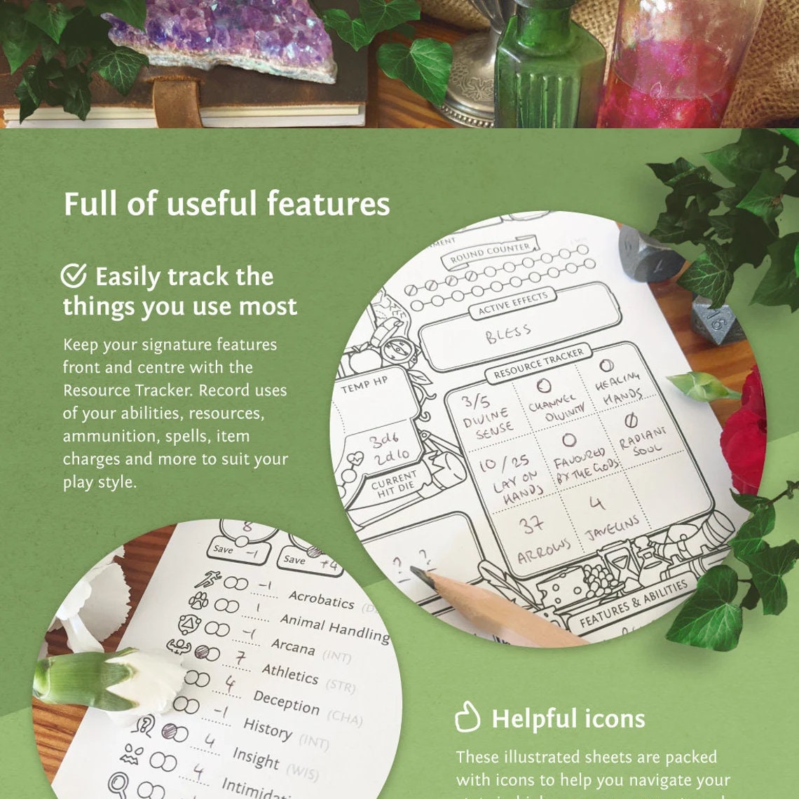 Dnd 5e Character Sheet: PDF for Dungeons and Dragons 5th - Etsy