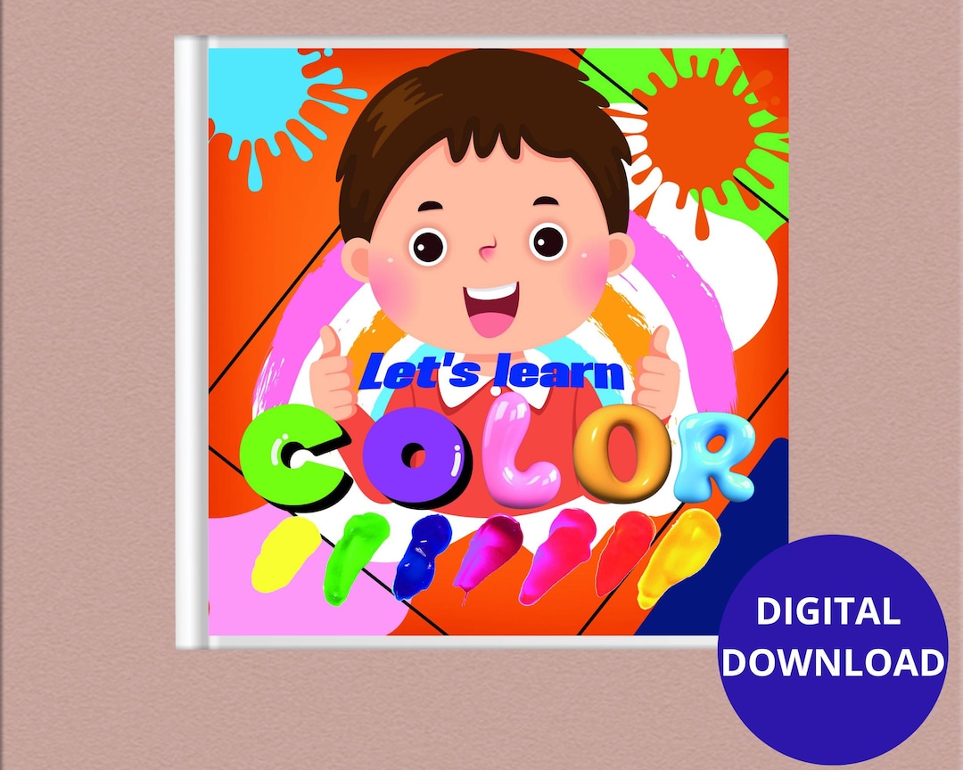 Let's Learn Color Book, Kids Activity, Learning Colors, Learning Books ...