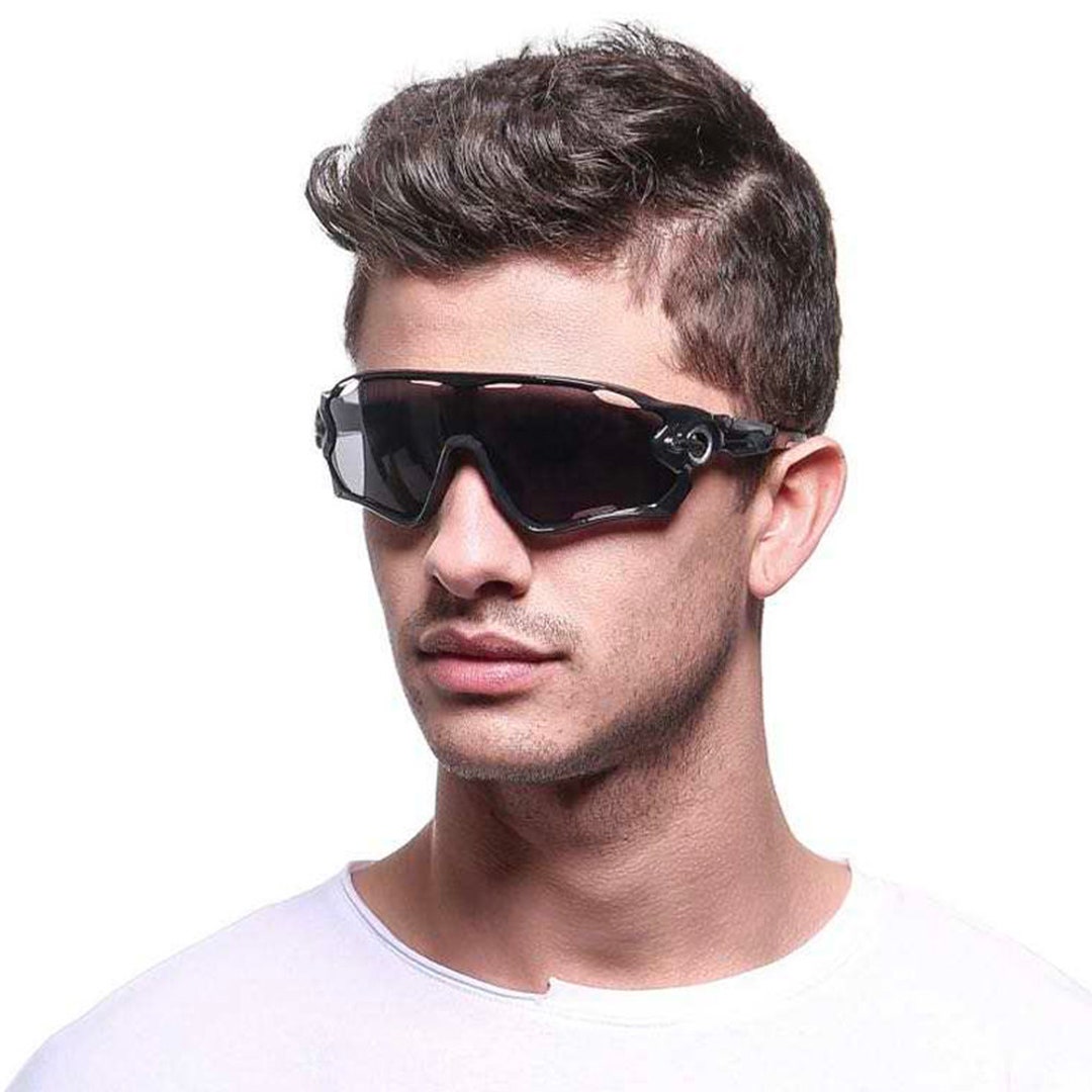 Polarized Black Sports Sunglasses With Case for Men Women Cycling ...