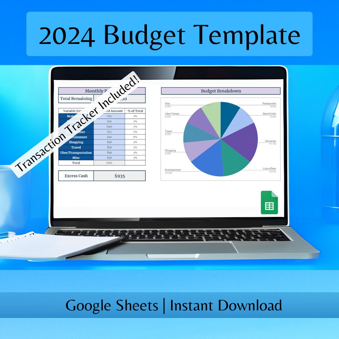 2024 Budget Template Google Sheets Fully Customizable - Etsy