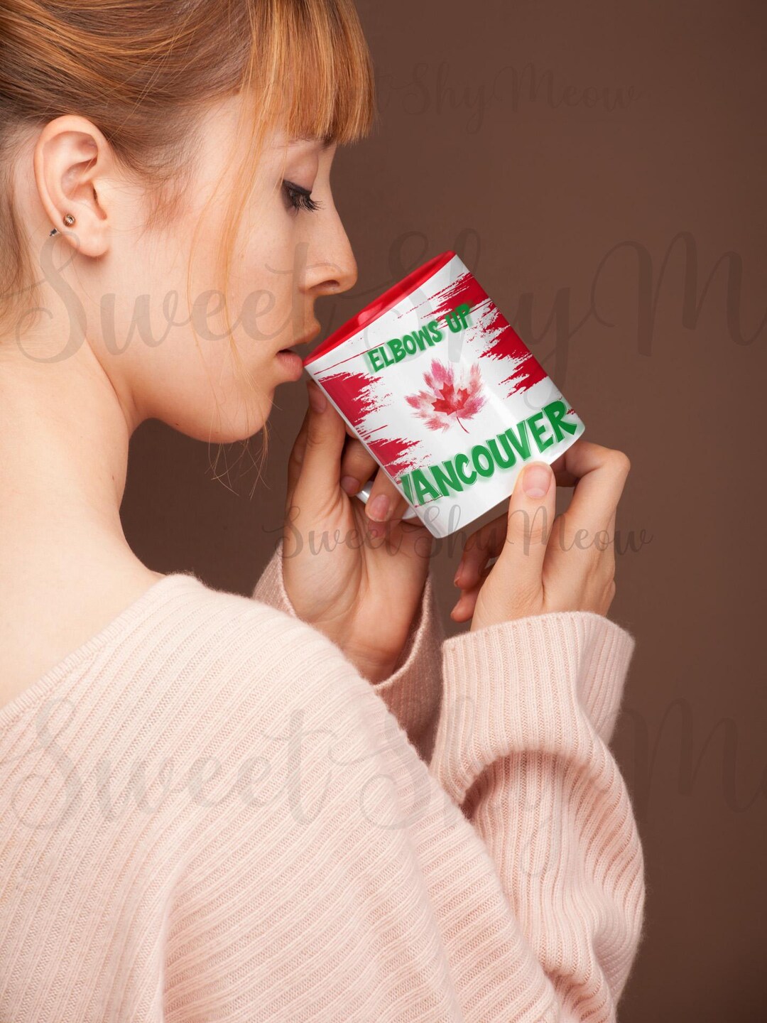 Canada Mug Vancouver Gift – Elbows up Maple Leaf Coffee Cup – Canadian ...