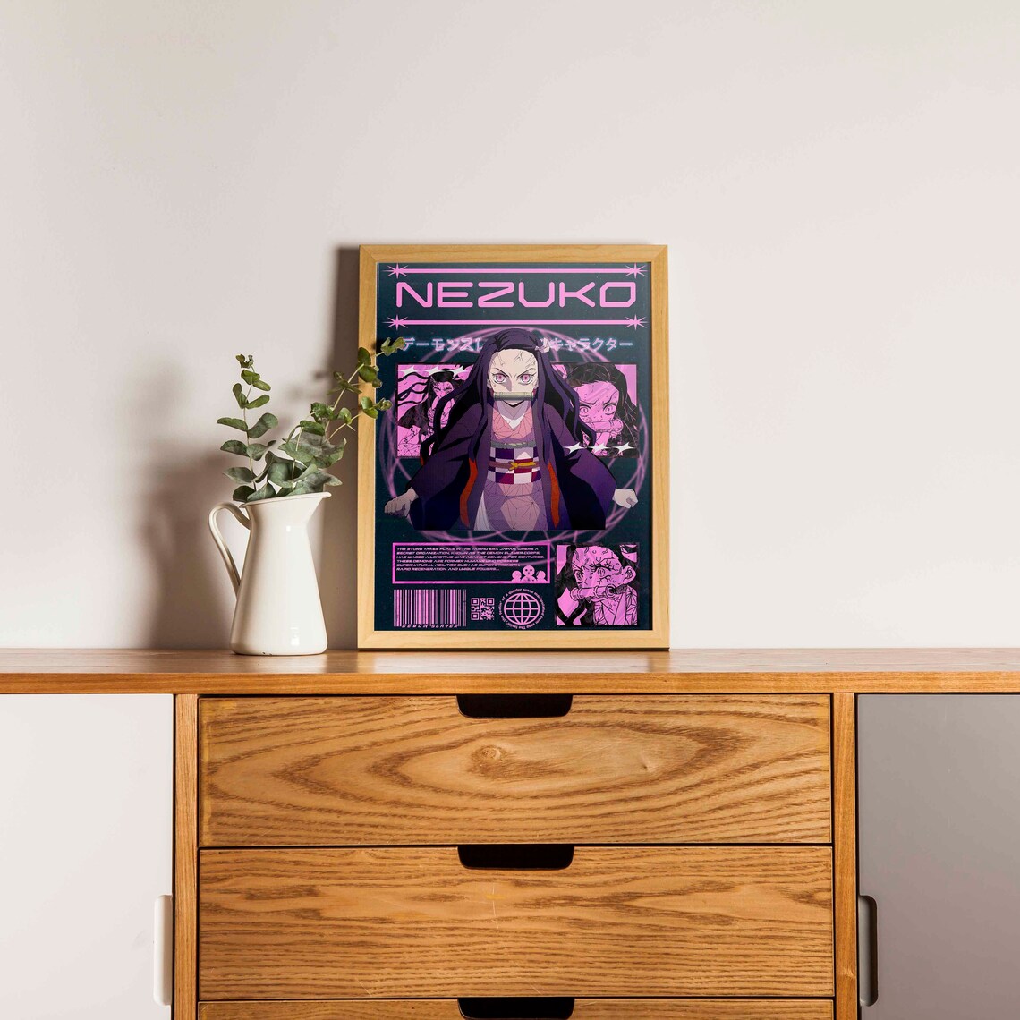 Nezuko Design, Demon Slayer Character, 300 DPI PNG and JPEG, for Anime ...