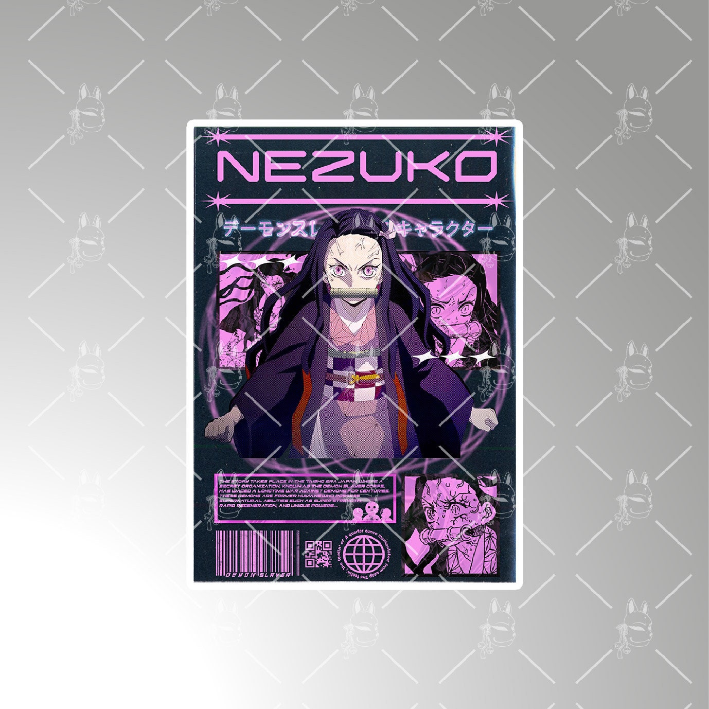 Nezuko Design, Demon Slayer Character, 300 DPI PNG and JPEG, for Anime ...