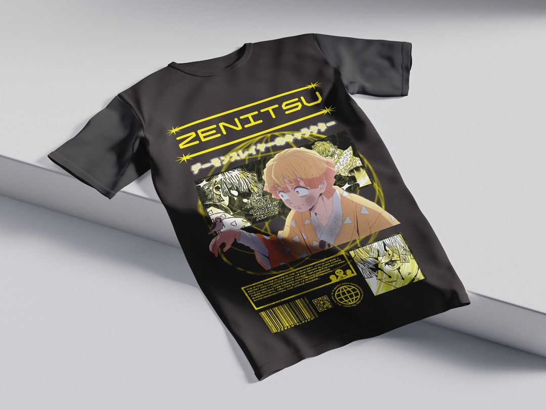 Zenitsu Design Anime Sublimation, Demon Slayer Design PNG, PDF - Etsy