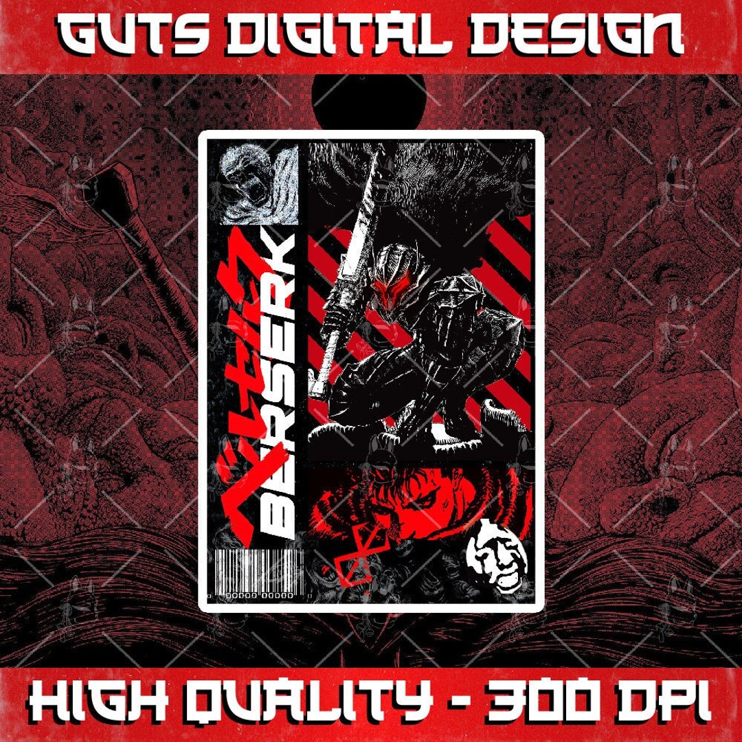 Guts Design, Berserk Character, JPEG 300 DPI - Etsy