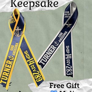 PIR Ribbon W/center & Sailor Keepsake Ribbon - Etsy