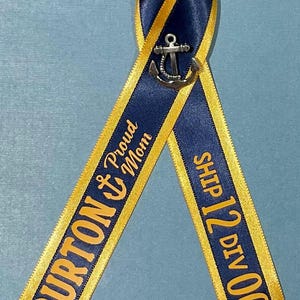 NAVY PIR Ribbon (min 2)/ Bootcamp Graduation / Pass in Review/ Keepsake ...